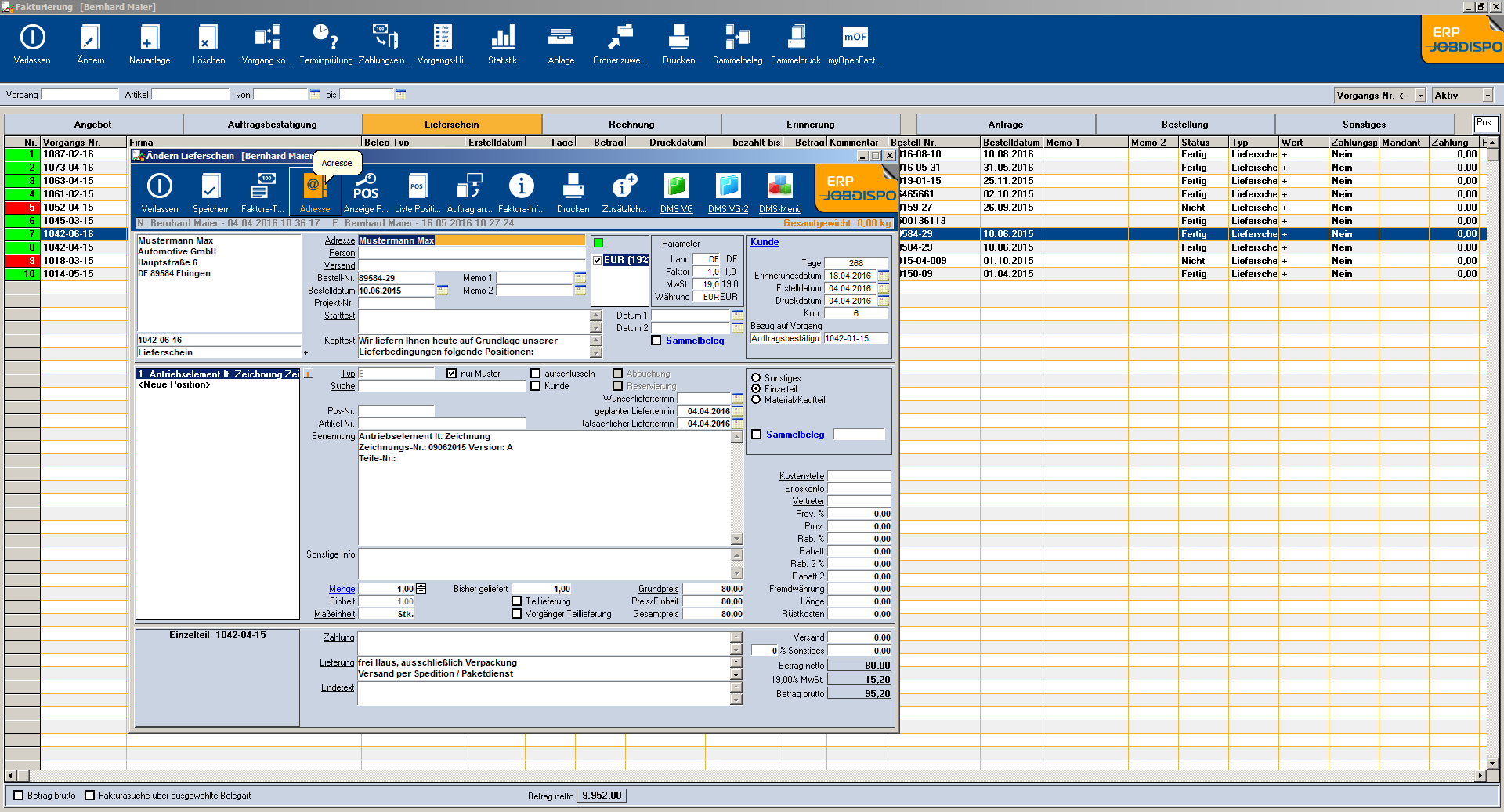 JOBDISPO ERP - Orgsoft GmbH