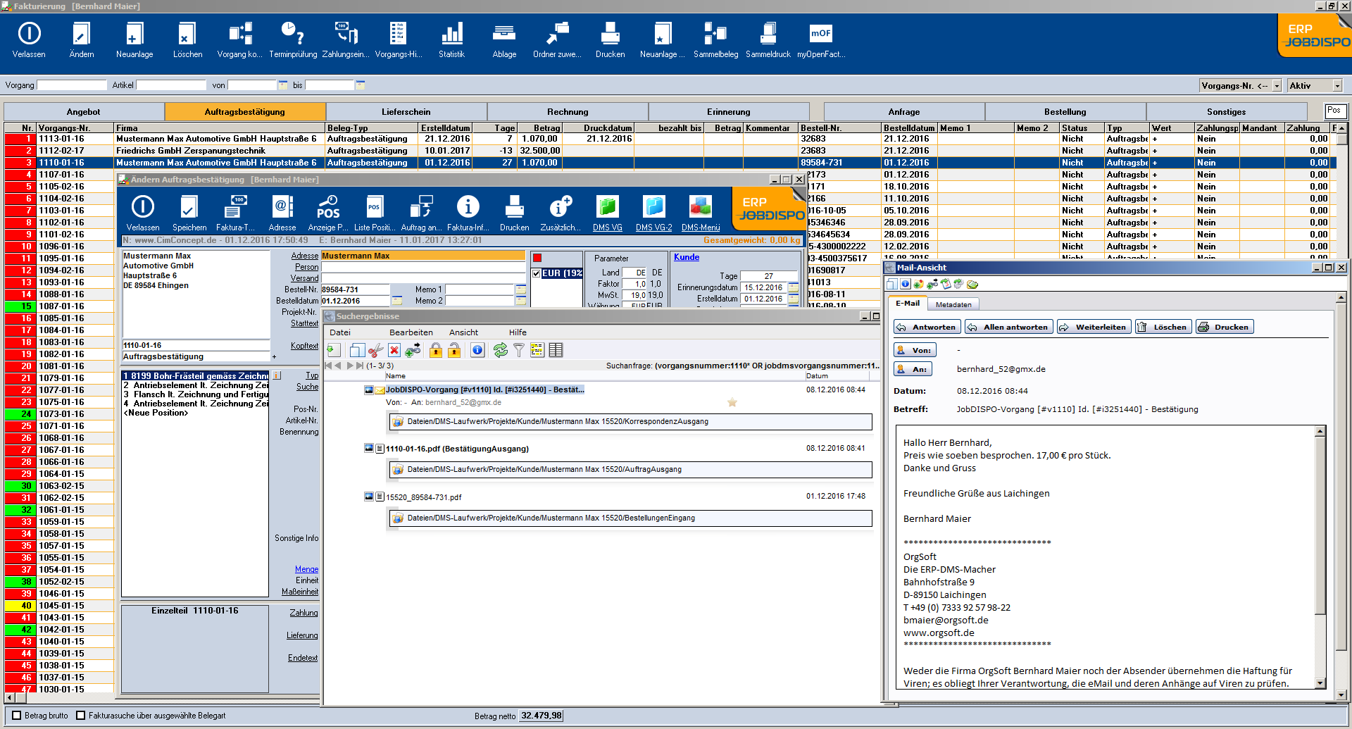 JOBDISPO ERP - Orgsoft GmbH